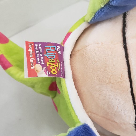 Jay@Play | Toys | Flipazoo Plush 2in Dragon Unicorn Green Polka Dot Dinosaur | Poshmark